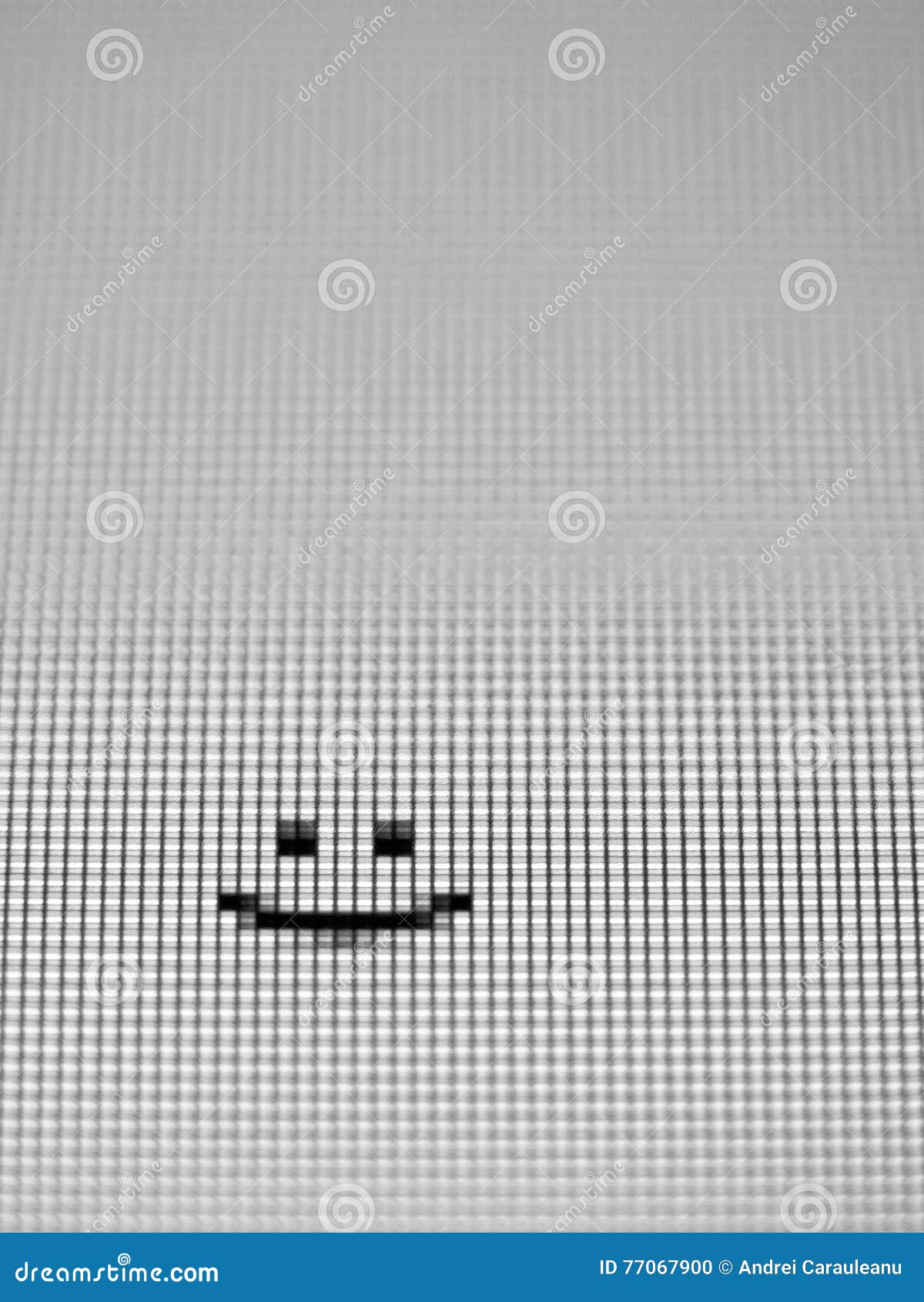 B&W MACRO: Pixel Level Smiley Face Symbol Stock Photo - Image of ...