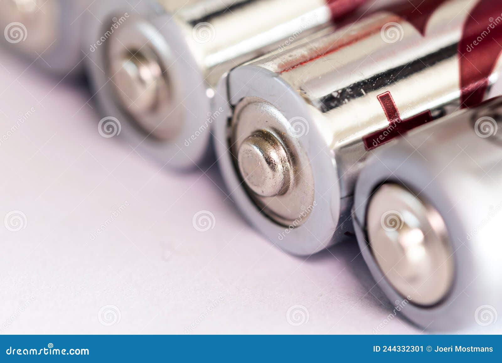 A Macro Portrait of the Plus or Positive Side of a Couple of Triple a ...