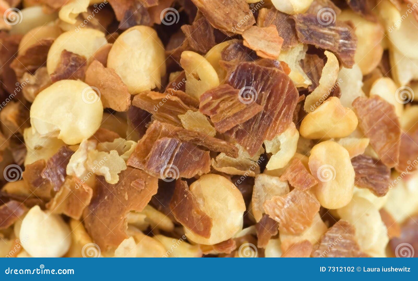 Macro red pepper stock photo. Image of granules, fresh - 7312102