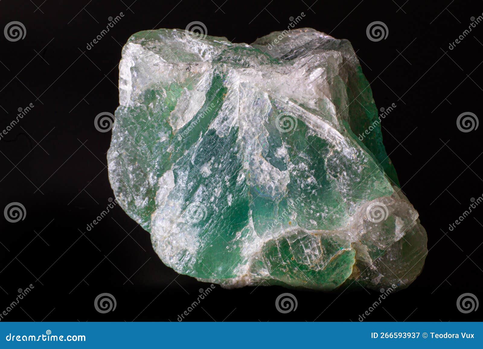 Uncut Green Fluorite Crystal Stock Image - Image of gems, fluoride ...