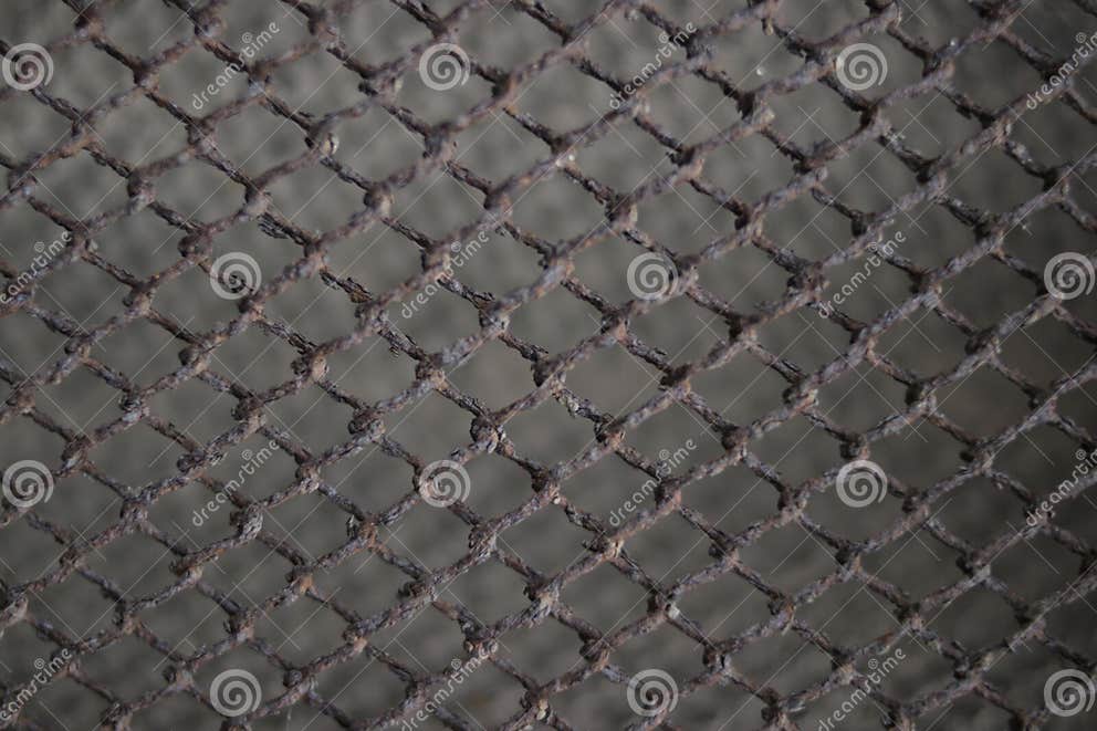 Macro Rust: Steel Mesh Elegance. Stock Photo - Image of steelmesh ...