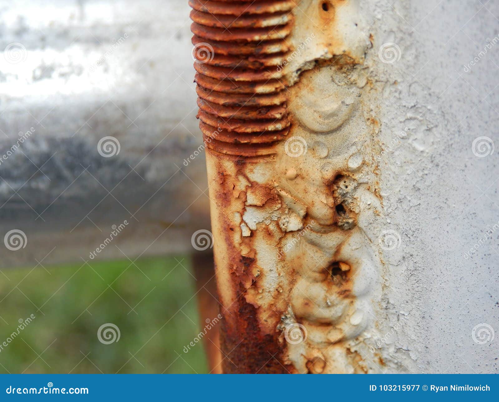 Rusted weld stock image. Image of iron, repair, weld - 103215977