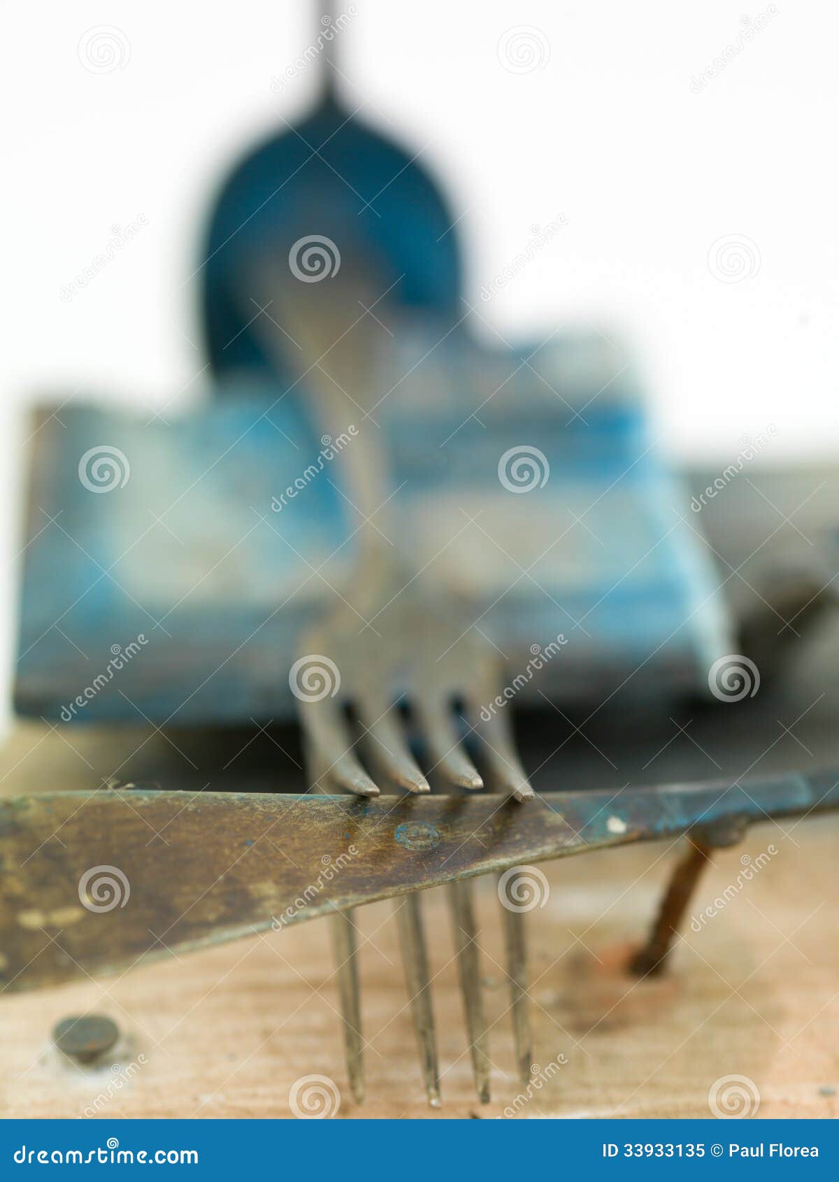 Macro of rusty old fork stock image. Image of creative - 33933135