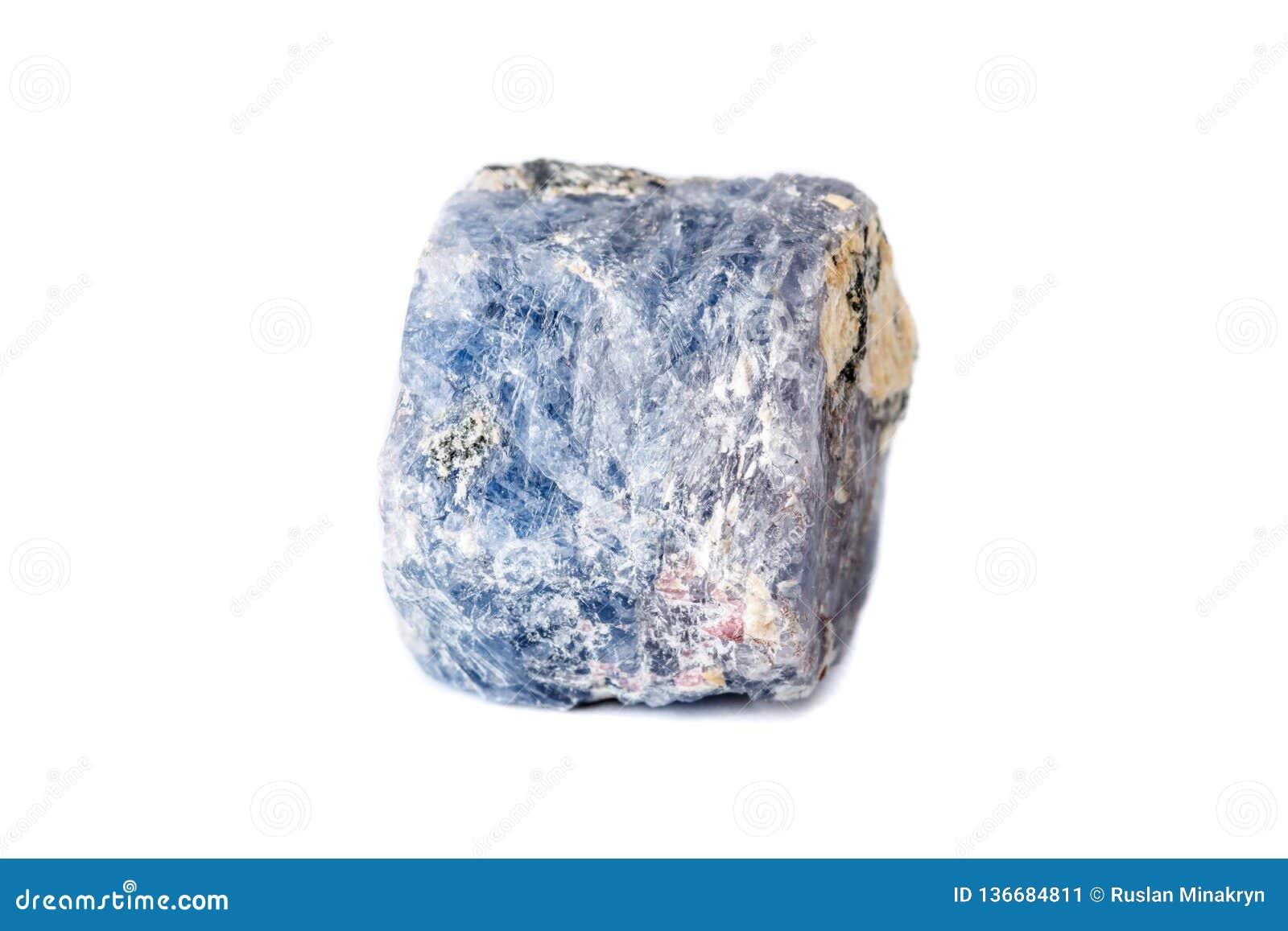 Macro Sapphire Mineral on White Background Stock Image - Image of ...