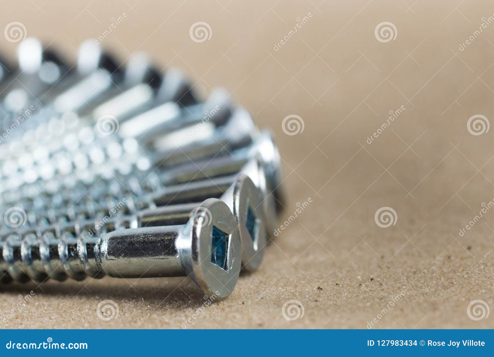 Macro of Screws for Background Stock Photo - Image of head, attach ...
