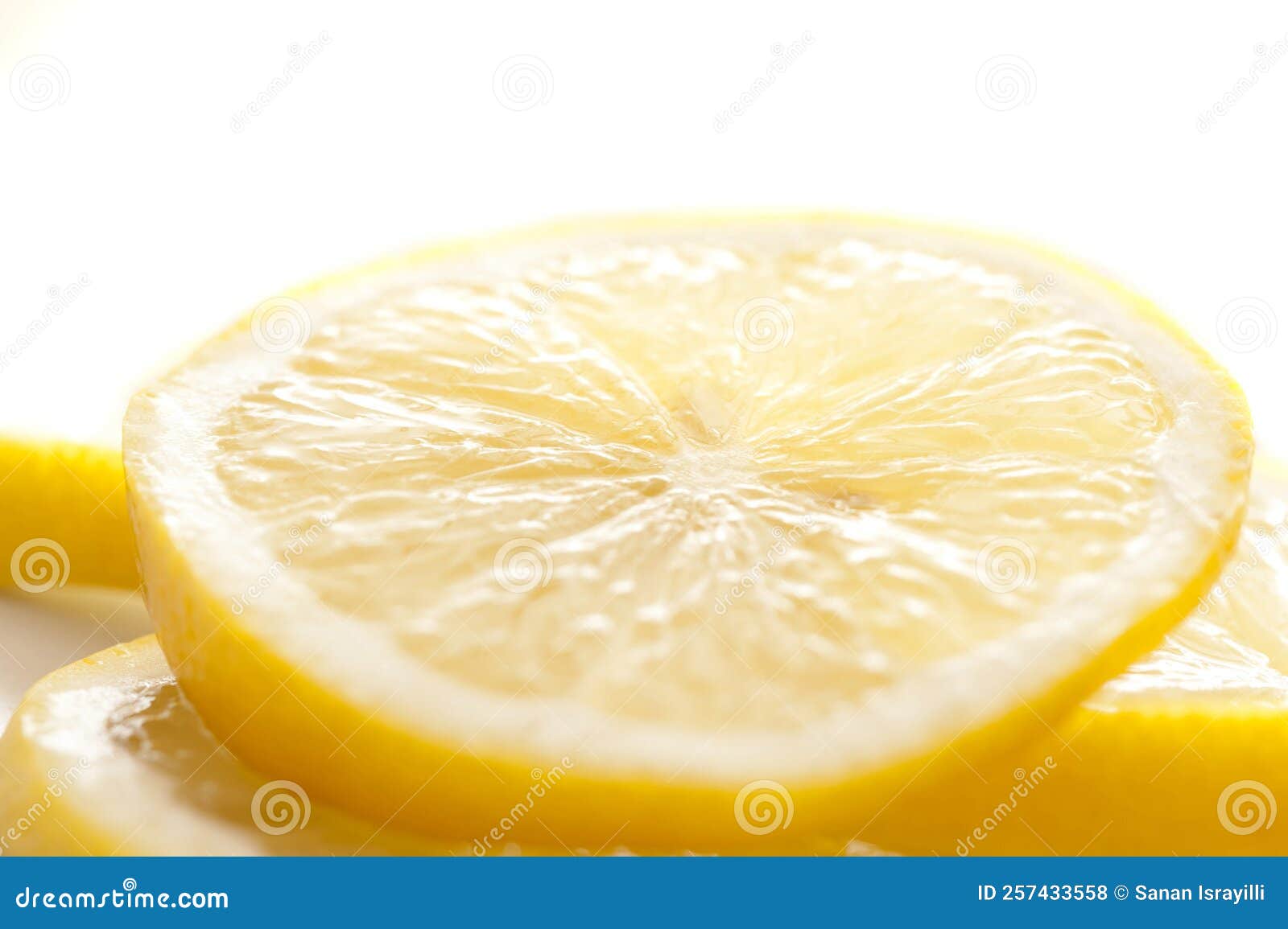 Macro of segment of lemon stock photo. Image of juicy - 257433558