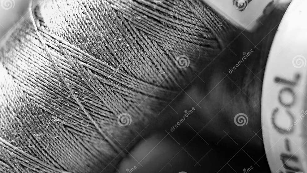 Macro of Sewing Thread Bobbins Stock Image - Image of thread, color ...