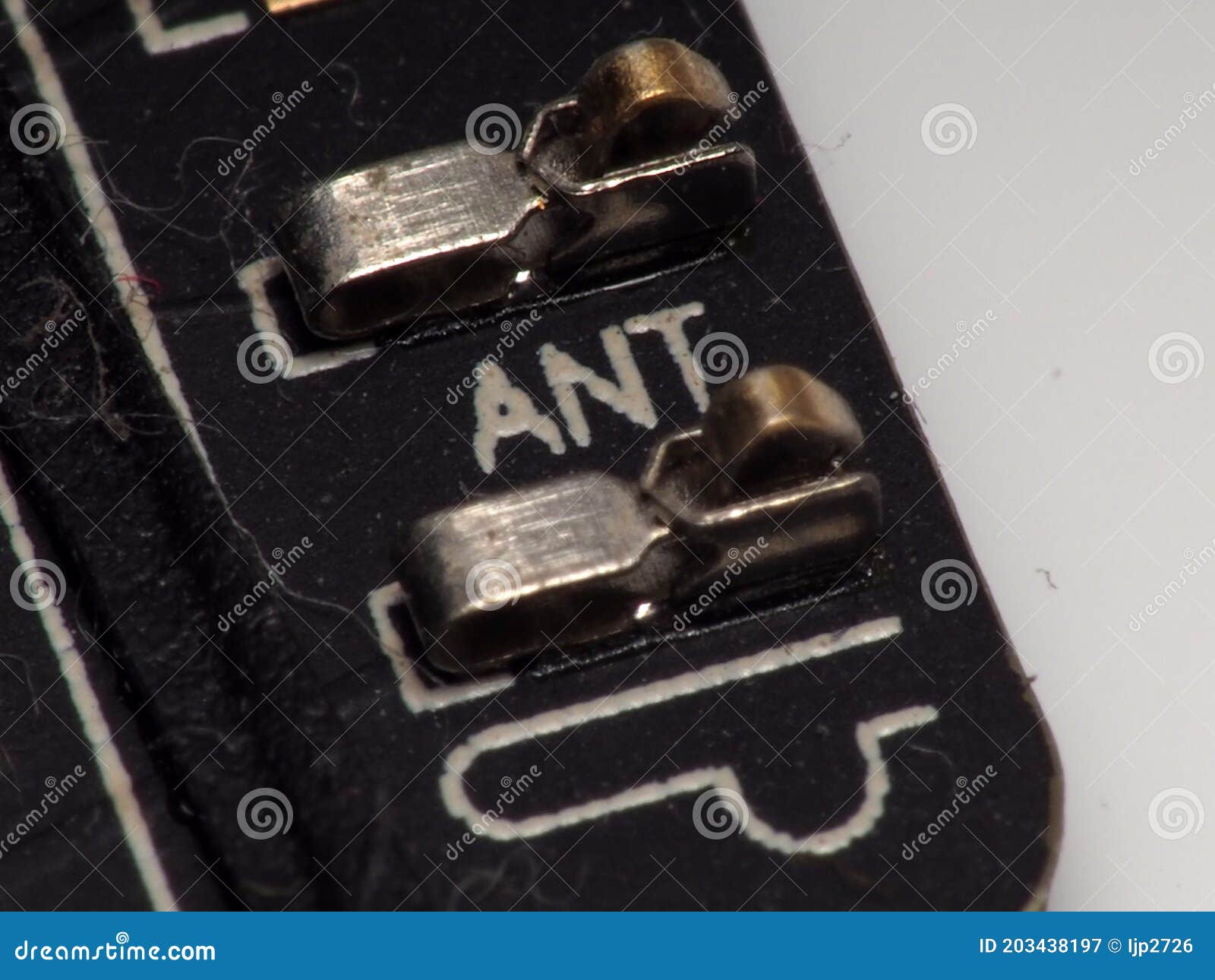 Macro Shoot of Small Antenna ANT Port Stock Image - Image of capacitor ...