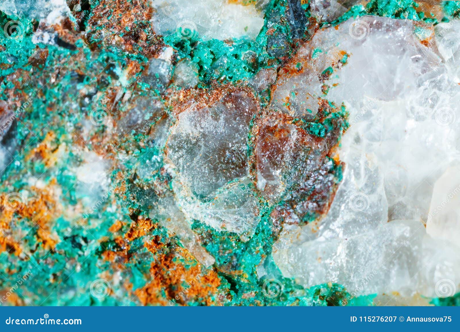 Macro Shooting of Natural Gemstone. Texture of Mineral of Malachite ...