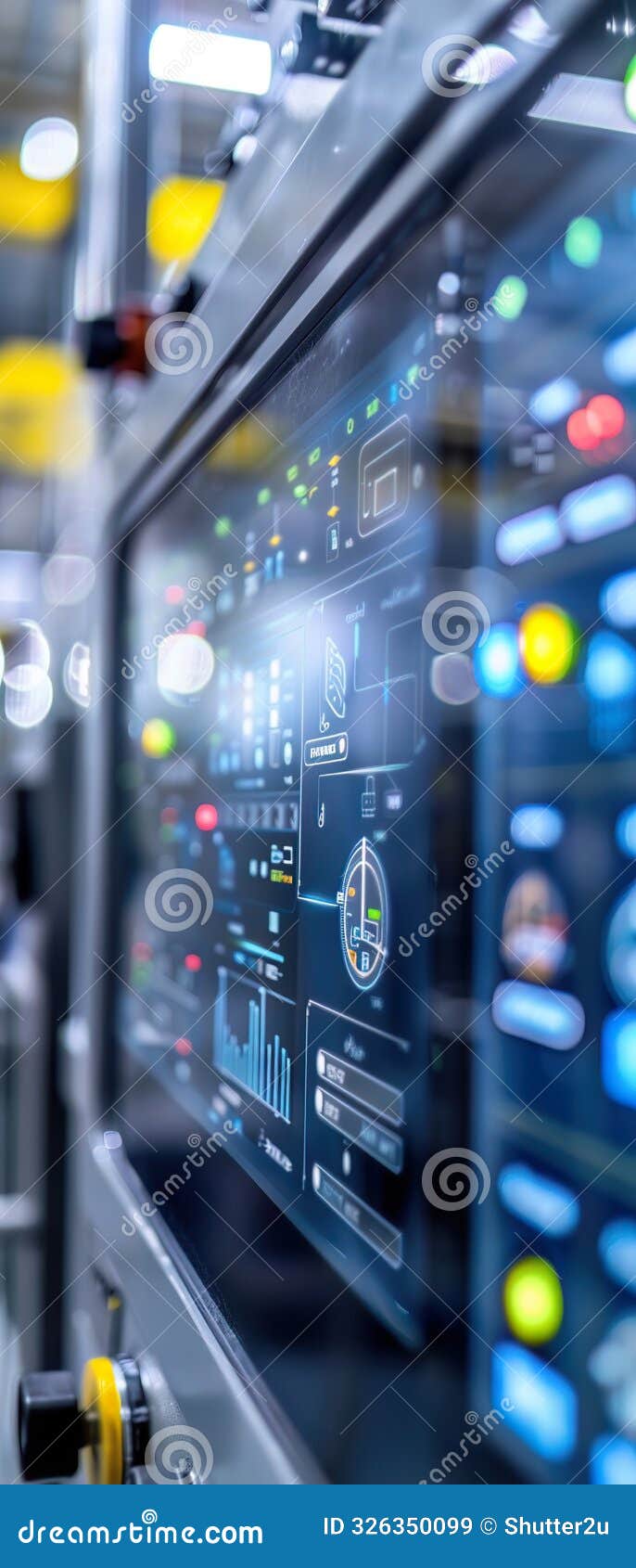 A Macro Shot of an Automated Refinery Control System Illustrating the ...