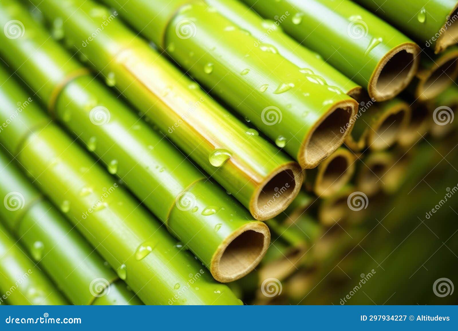 Macro Shot of a Bamboo Water Pipe Surface Stock Image - Image of detail ...