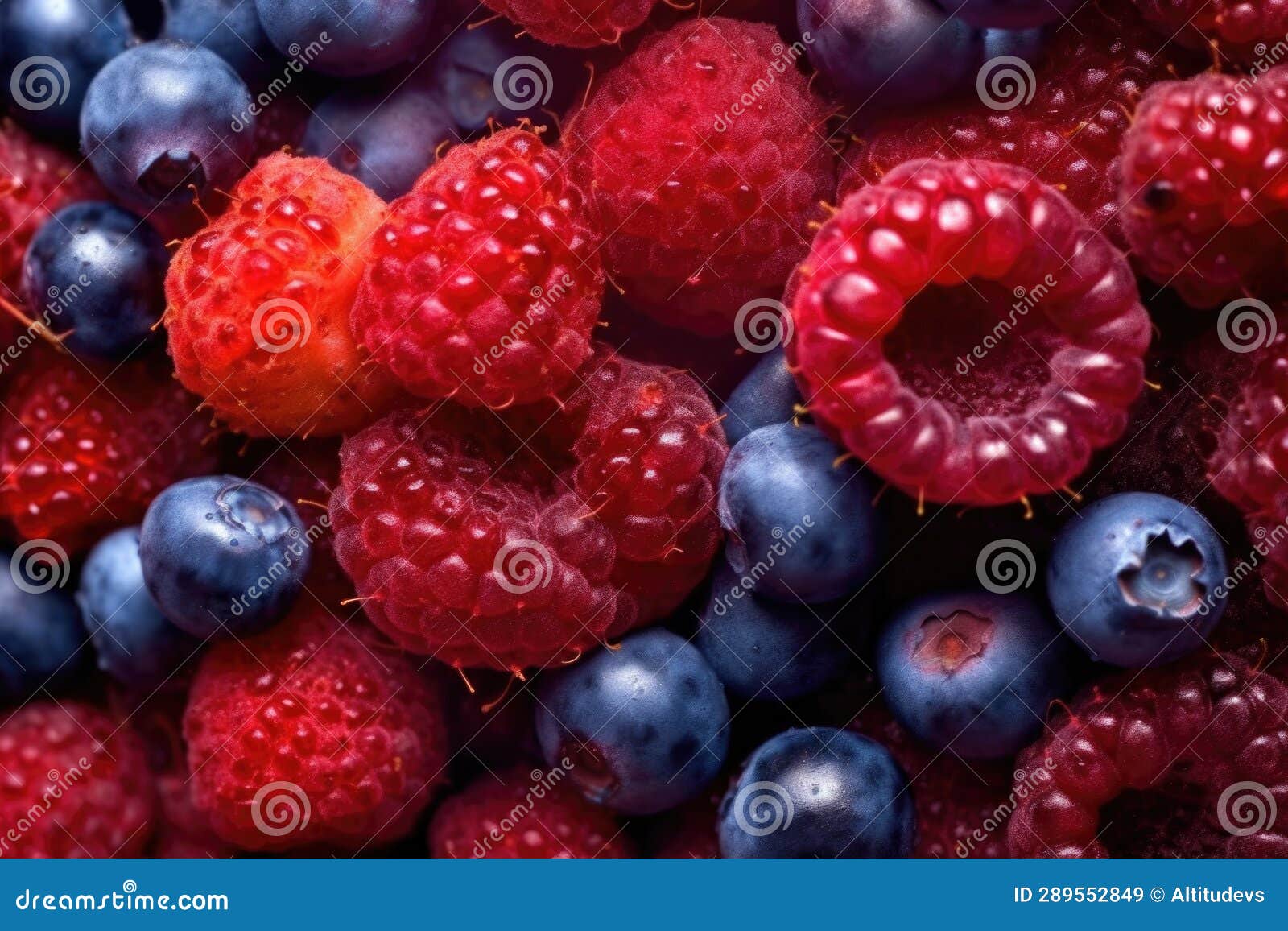 Macro Shot of Berry Texture and Vibrant Colors Stock Image - Image of ...
