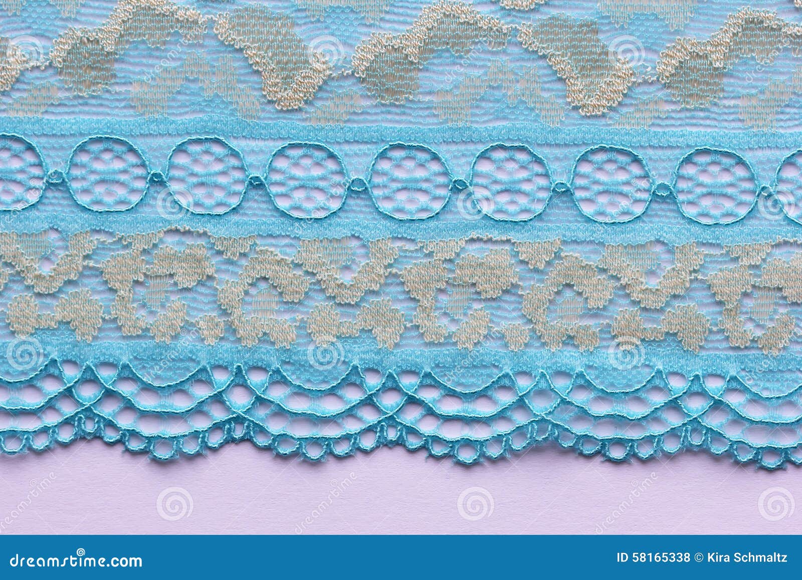 The Macro Shot of the Blue Lace Texture Material Stock Photo - Image of ...