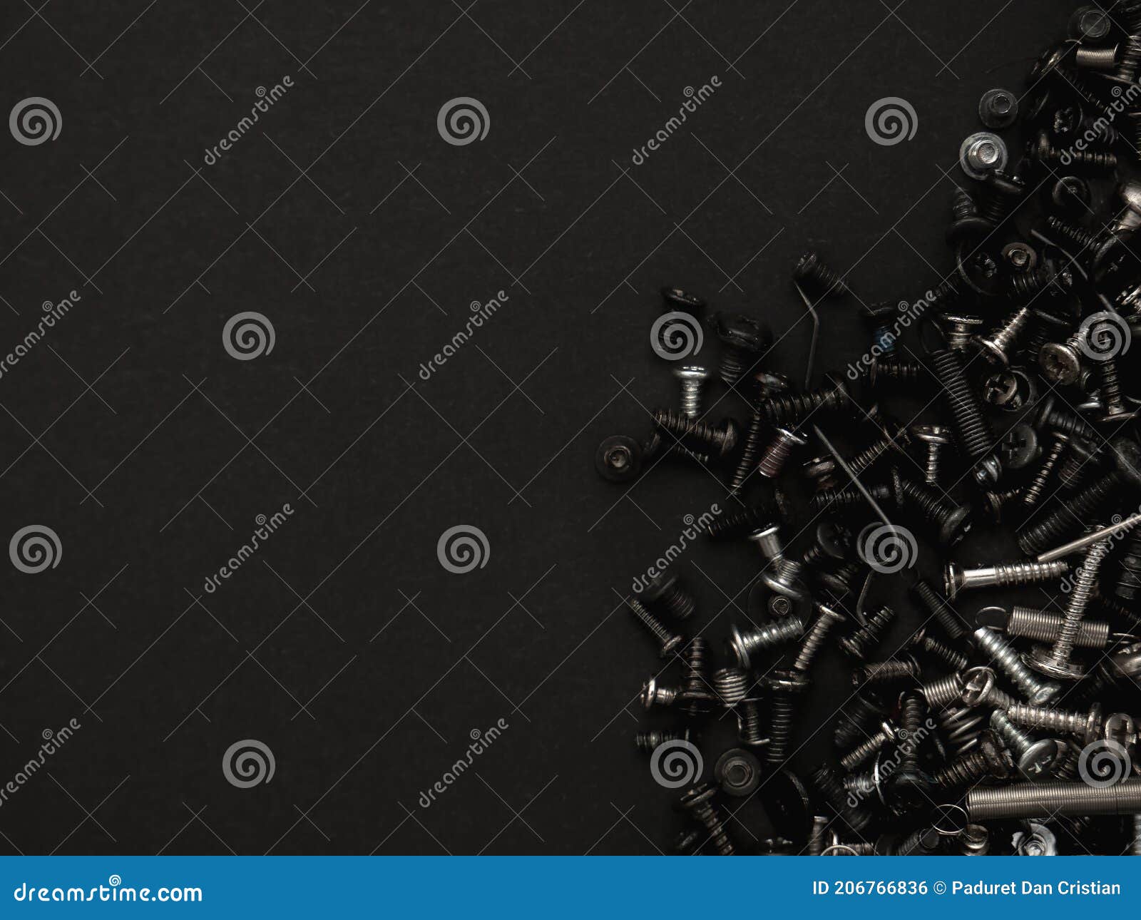 Bolts and Screws Texture Design for Creative Tech Compositions Stock ...