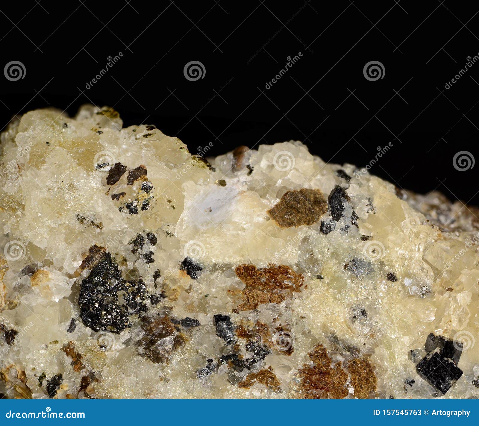Carbonatite stone stock image. Image of mineral, isolated - 157545763