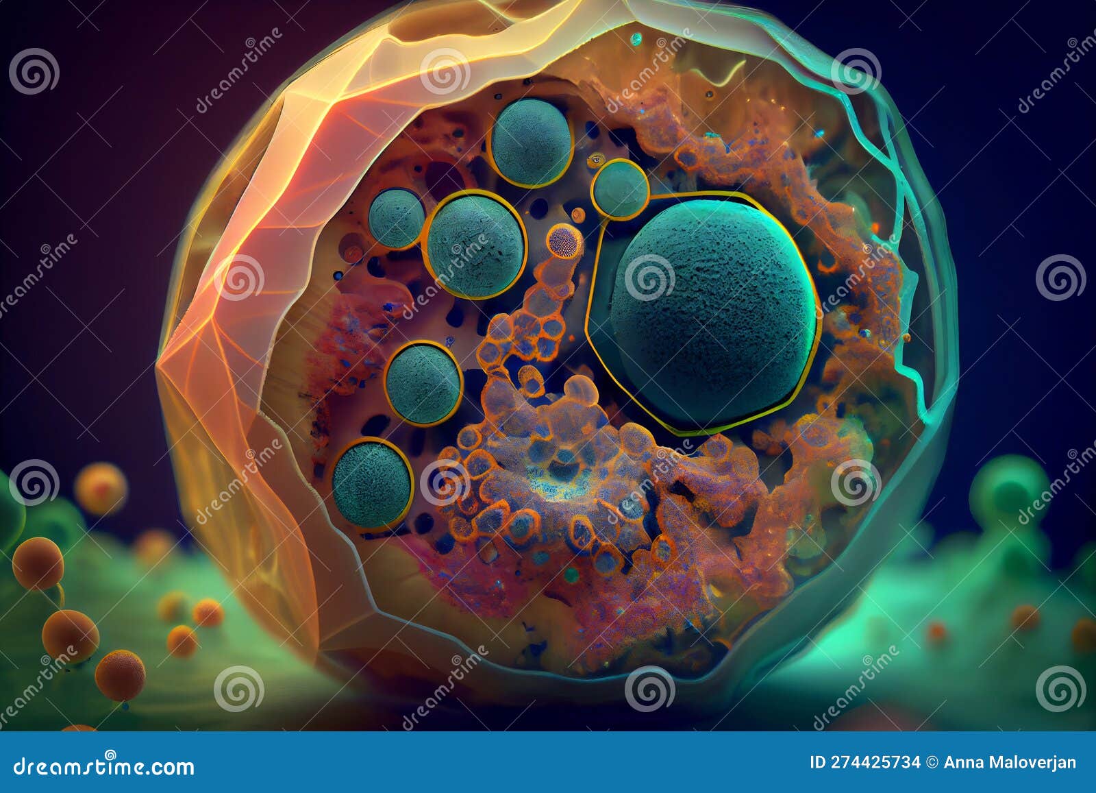 Macro Shot of Cell or Molecule. Scientific Image Stock Photo - Image of ...