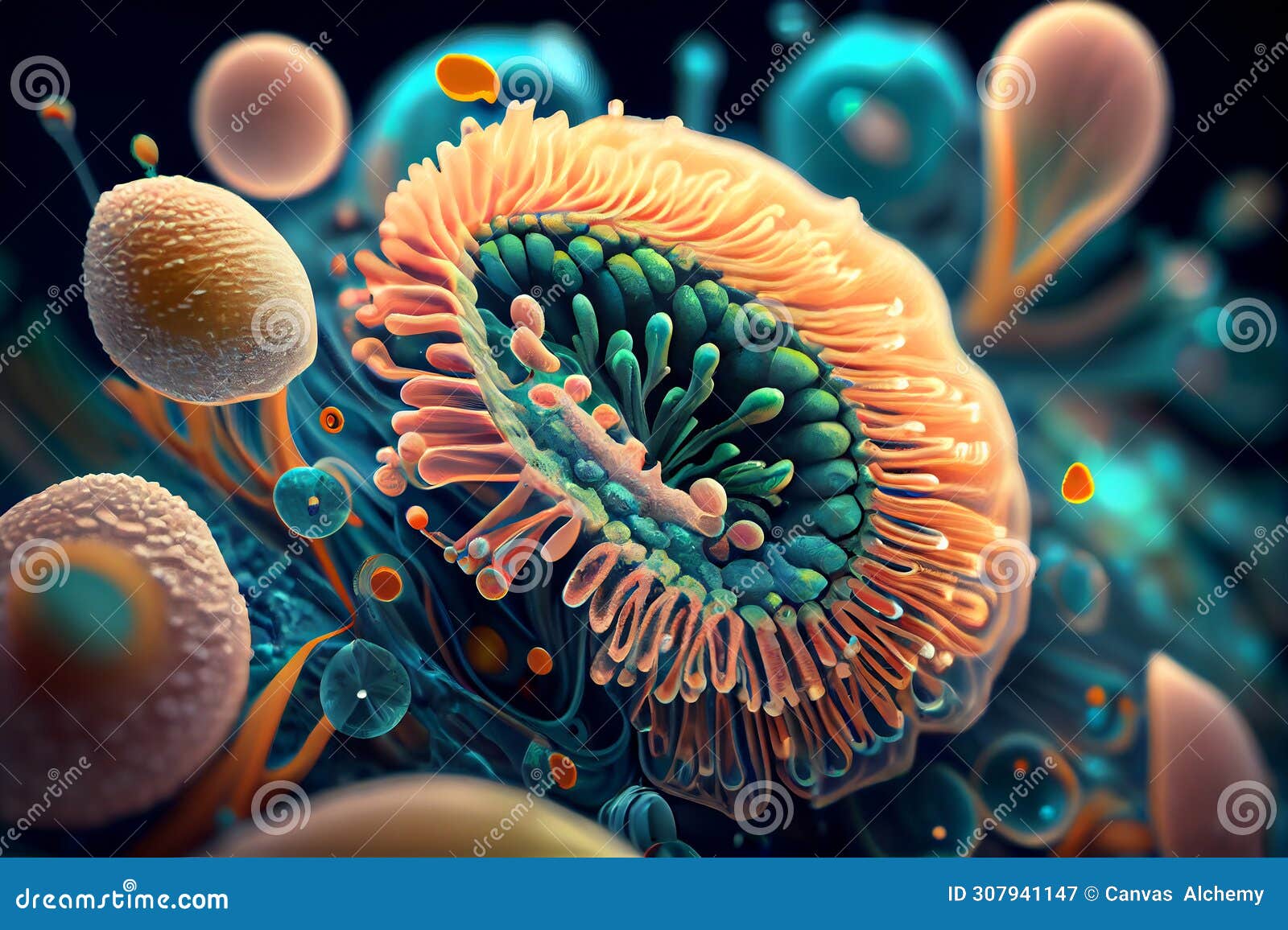 Macro Shot of Cell or Molecule. Scientific Image Stock Image - Image of ...