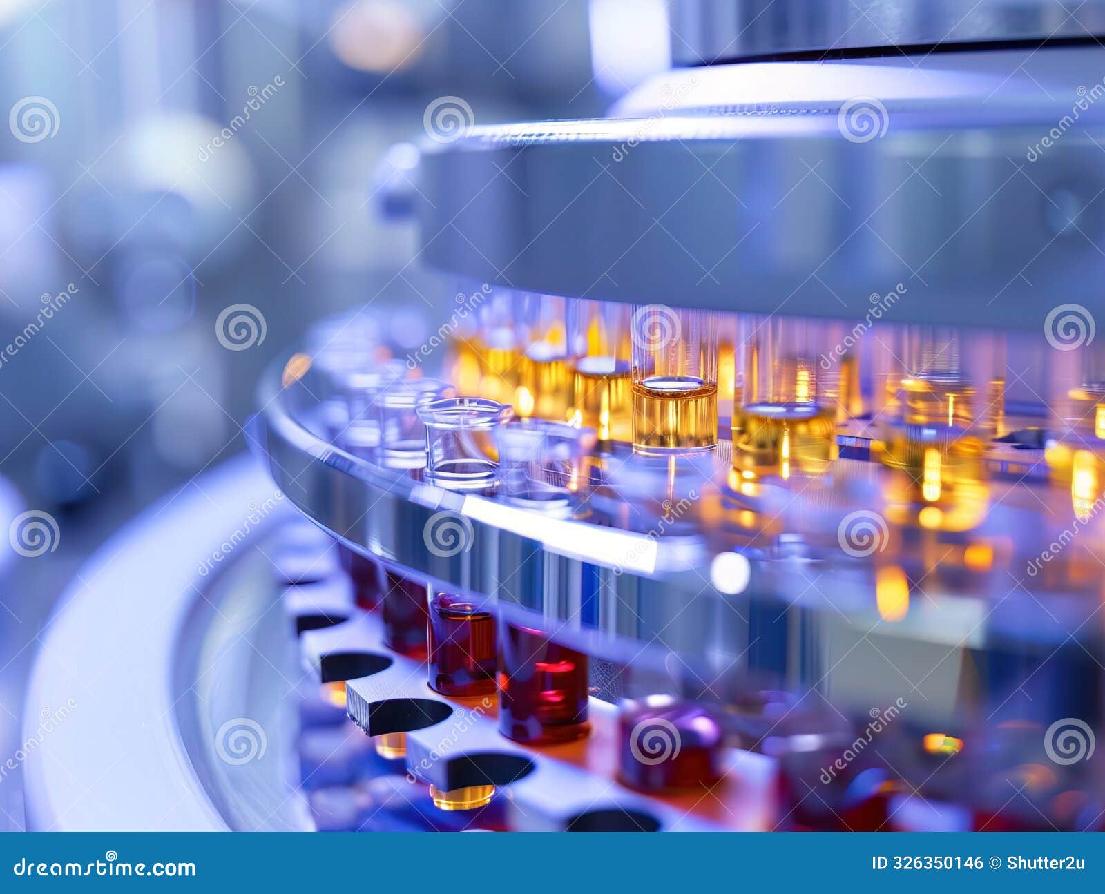 A Macro Shot of a Chromatography Process in a Pharma Lab Highlighting ...