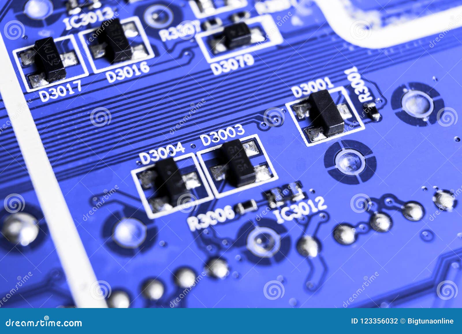 Macro Shot of a Circuitboard with Resistors Microchips and Electronic ... Macro Shot of a Circuitboard with Resistors Microchips and Electronic ...