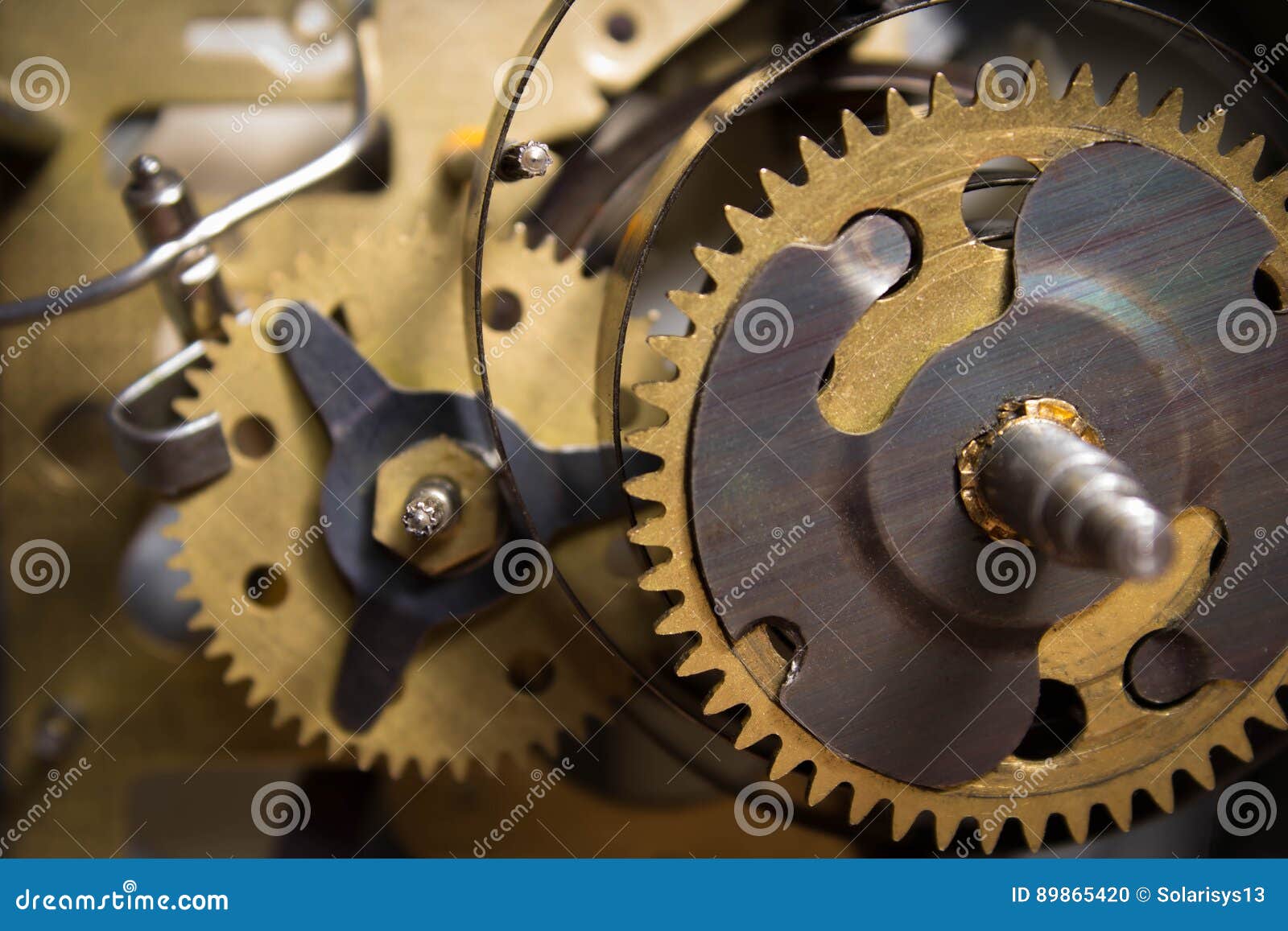 Macro Shot of Clockwork Gears Inside the Watch Stock Photo - Image of ...