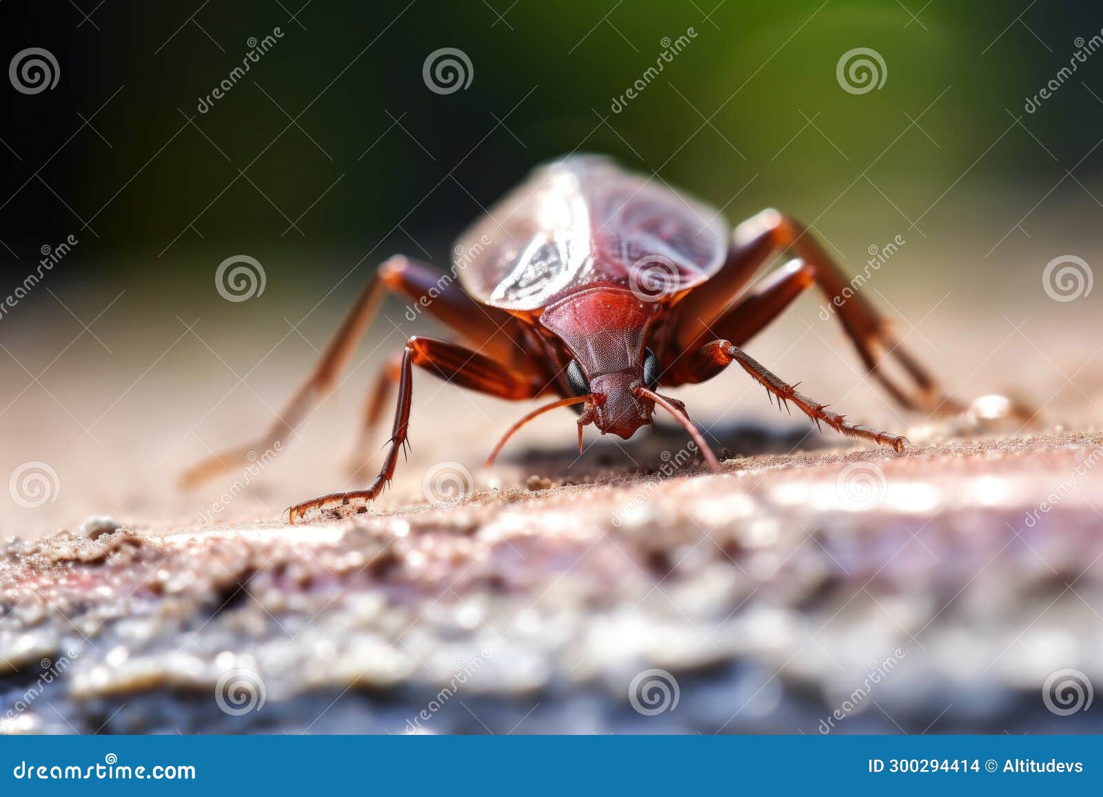 Macro Shot of a Cockroach Crossing a Finish Line on a Small Track Stock ...