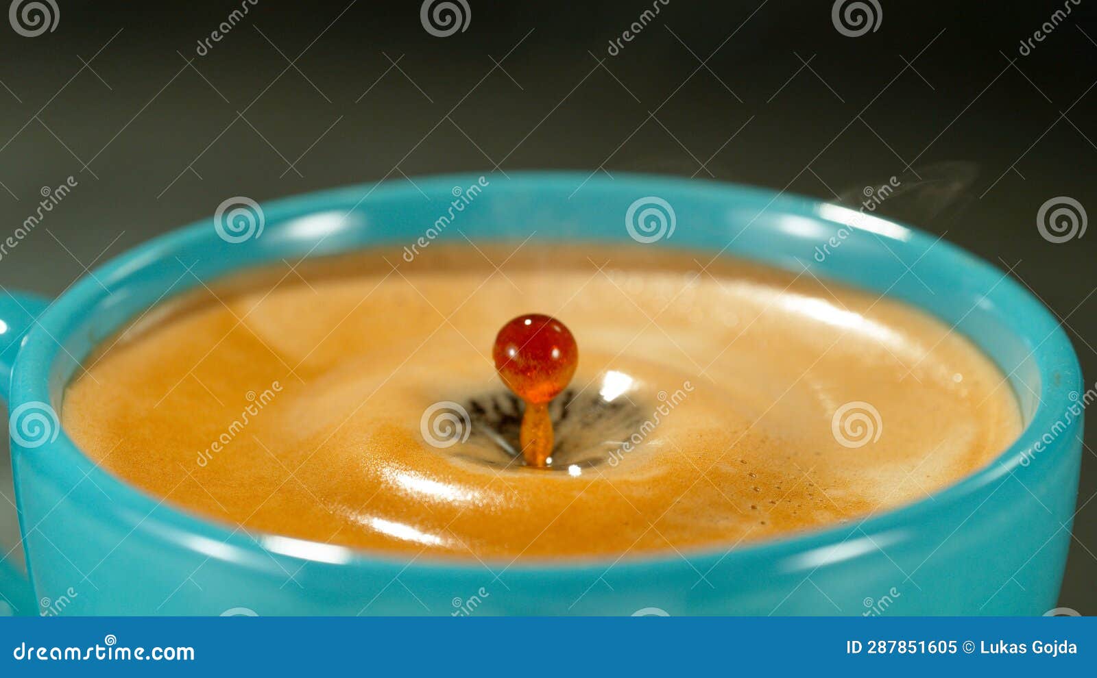 Macro Shot of Coffee Drop stock image. Image of morning - 287851605