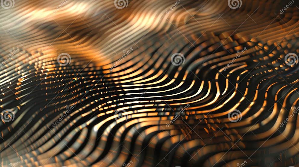 A Macro Shot of a Conductive Ink Pattern Showcasing a Mix of Thick and ...