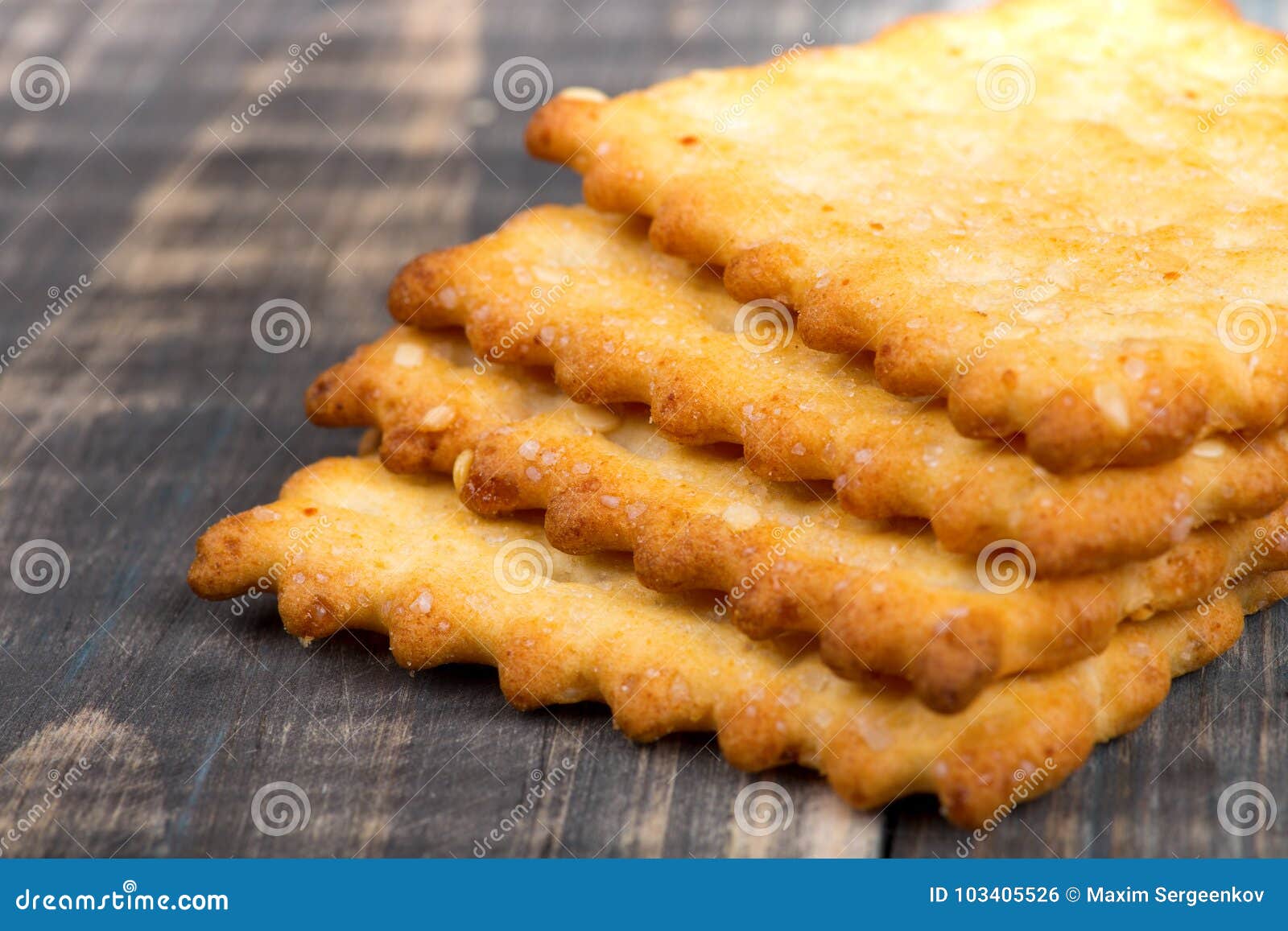 Stack of crakers stock photo. Image of baked, saltine - 103405526