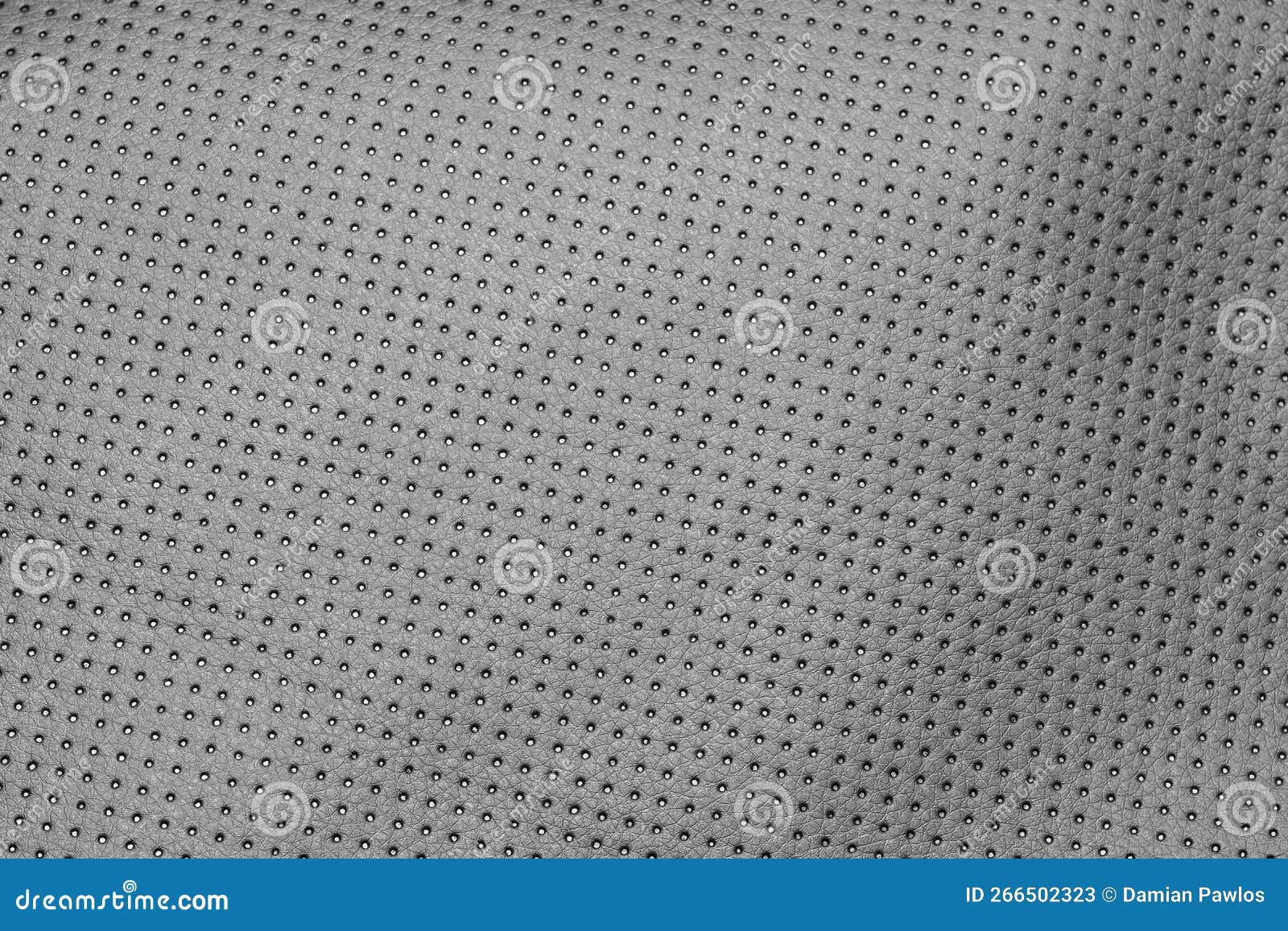 A Macro Shot of Dark Grey Perforated Leather Texture Stock Image ...