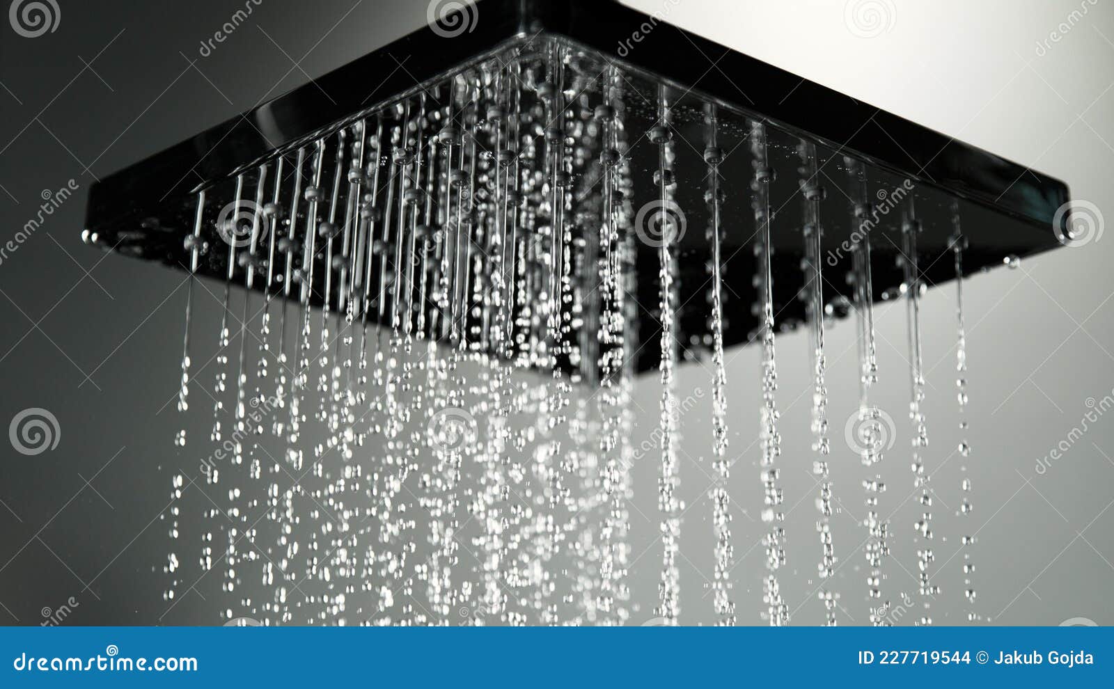 Macro Shot of Dripping Water Drops from Shower Head Stock Photo - Image ...