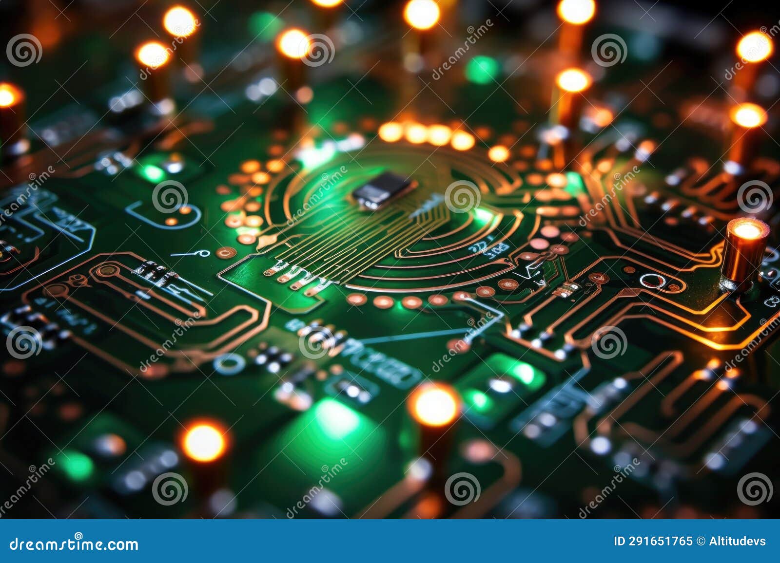 Macro Shot of Electronic Circuit Board from an Open-source Gadget Stock ...