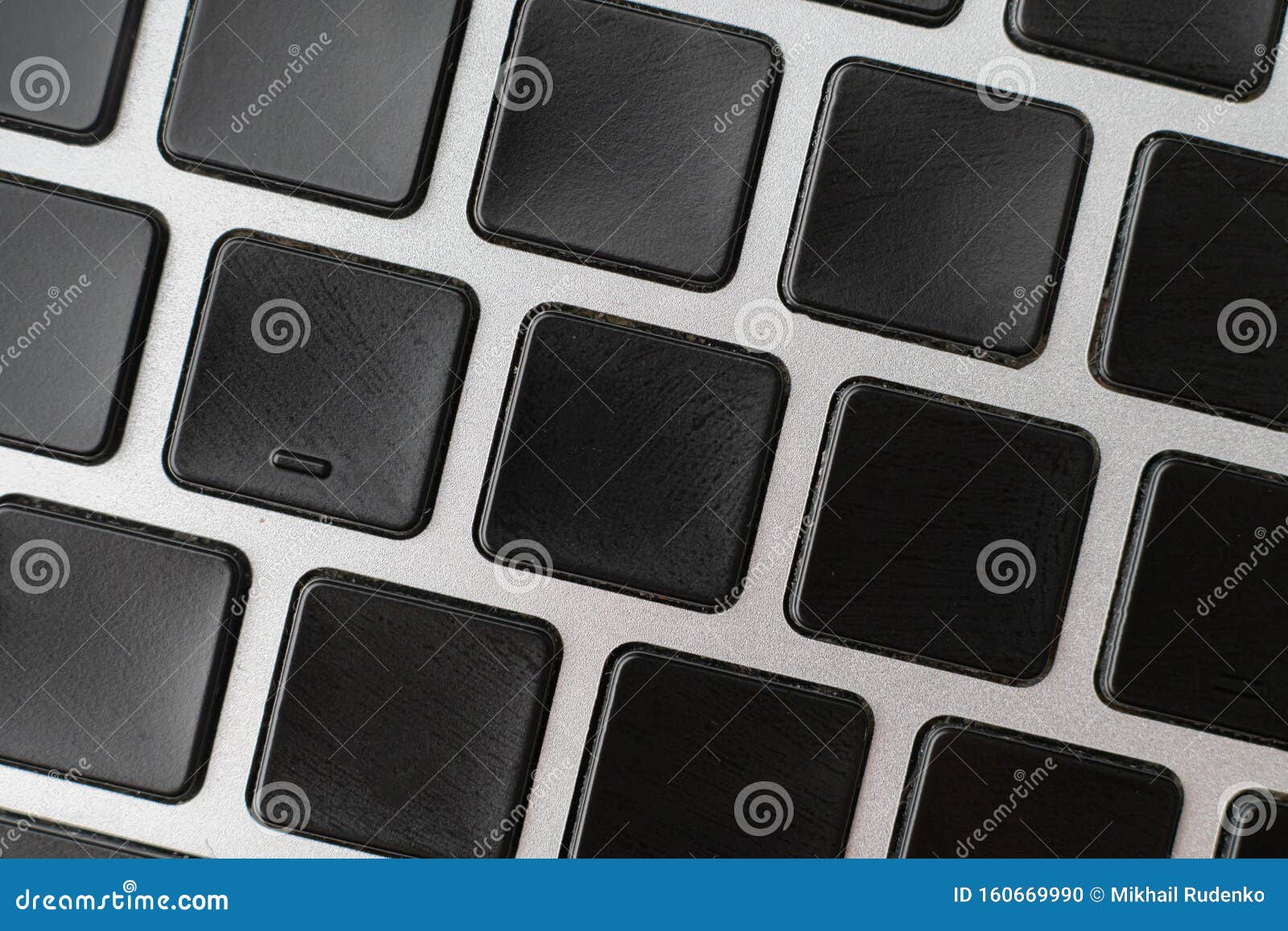 Macro Shot of Empty Blank Keys on a Keyboard without Letter Stock Photo ...