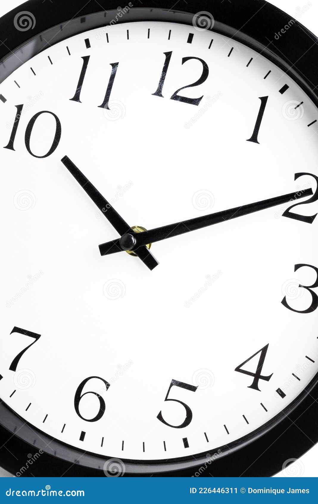Macro Shot of the Face of a Dirty Wall Clock Stock Image - Image of ...
