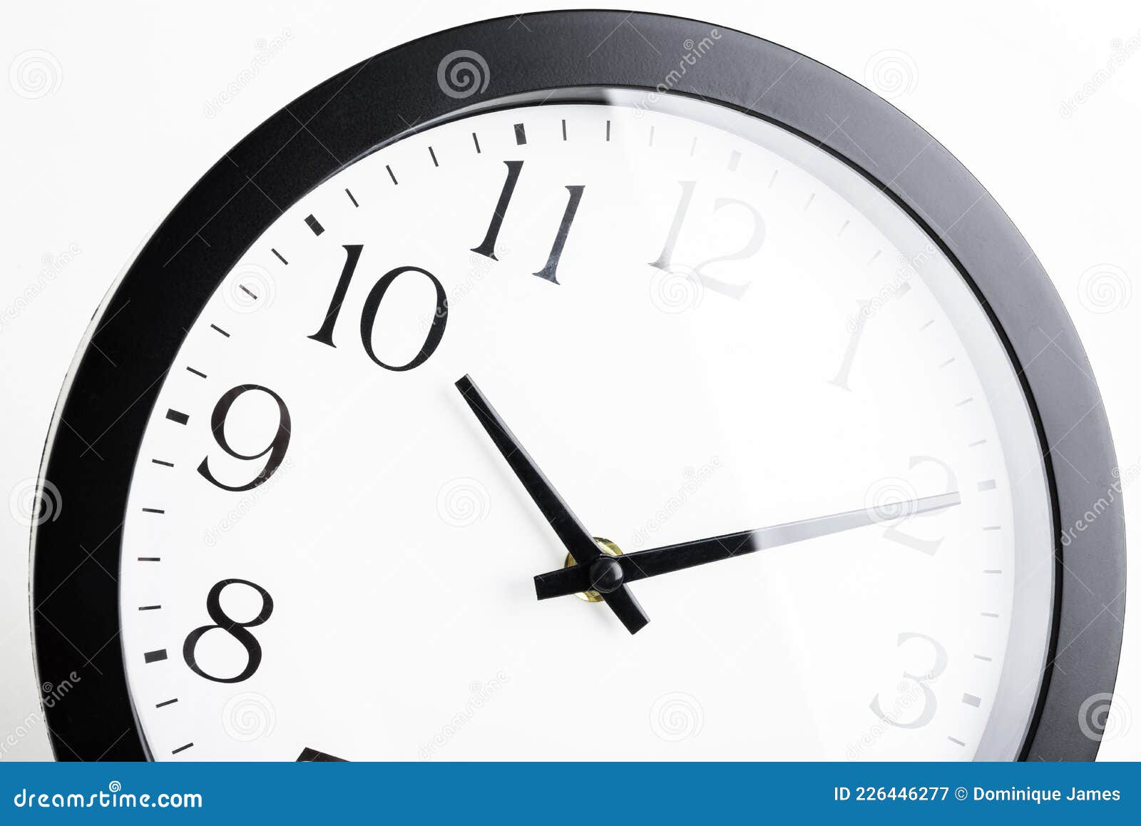 Macro Shot of the Face of a Dirty Wall Clock Stock Image - Image of ...