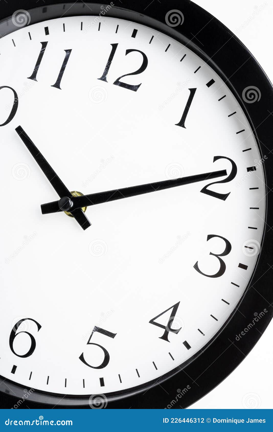 Macro Shot of the Face of a Dirty Wall Clock Stock Photo - Image of ...