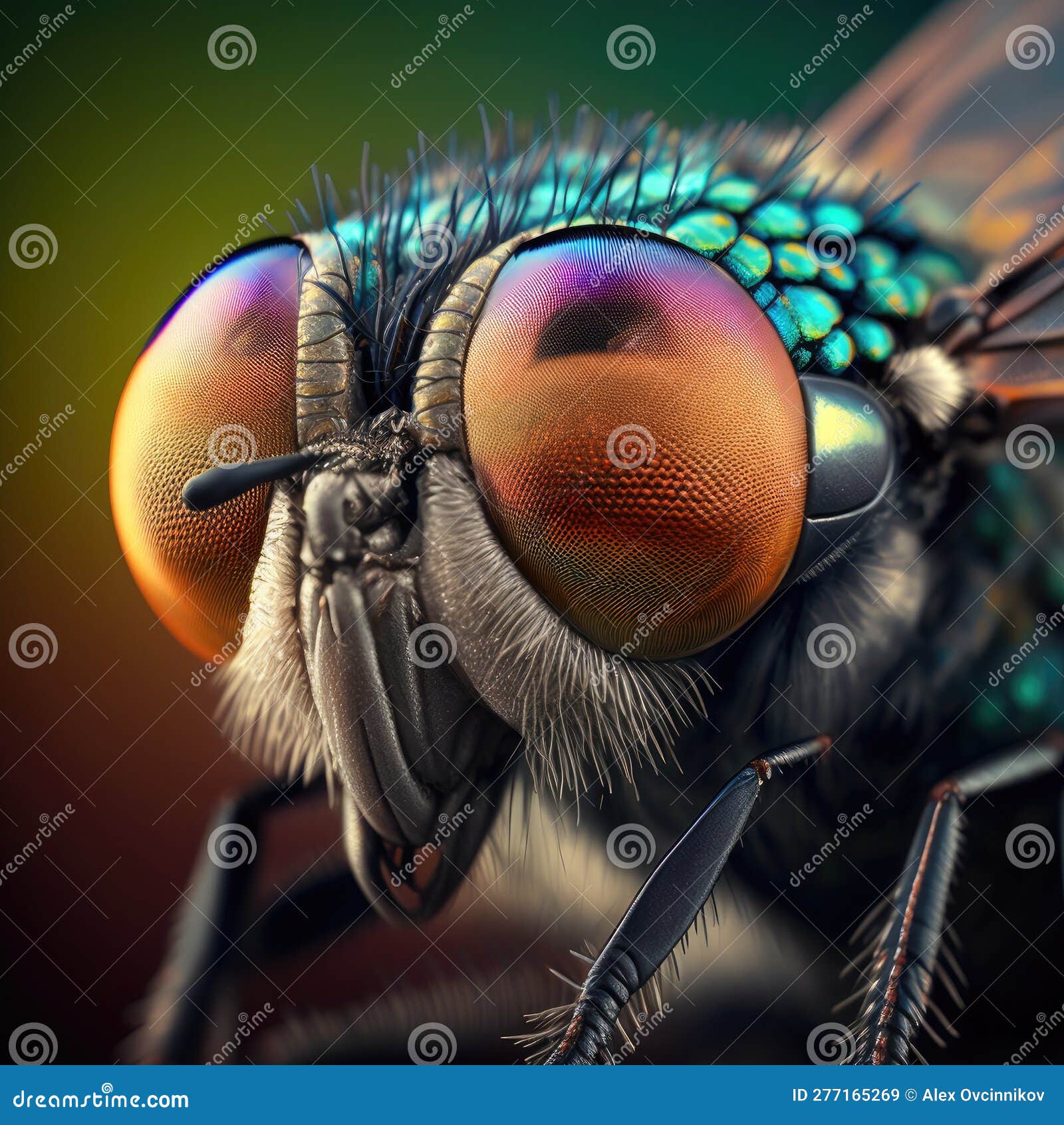 Macro Shot of a Fly. Perfect for Nature Blogs and Magazines. Stock ...