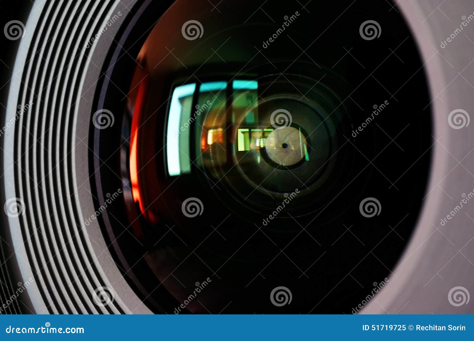Macro Shot of Front Element of a Camera Lens Stock Image - Image of ...