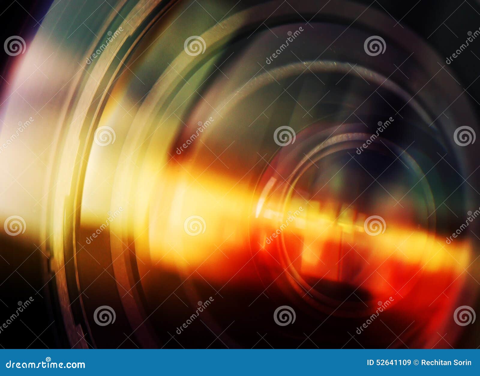 Macro Shot of Front Element of a Camera Lens Stock Image - Image of ...