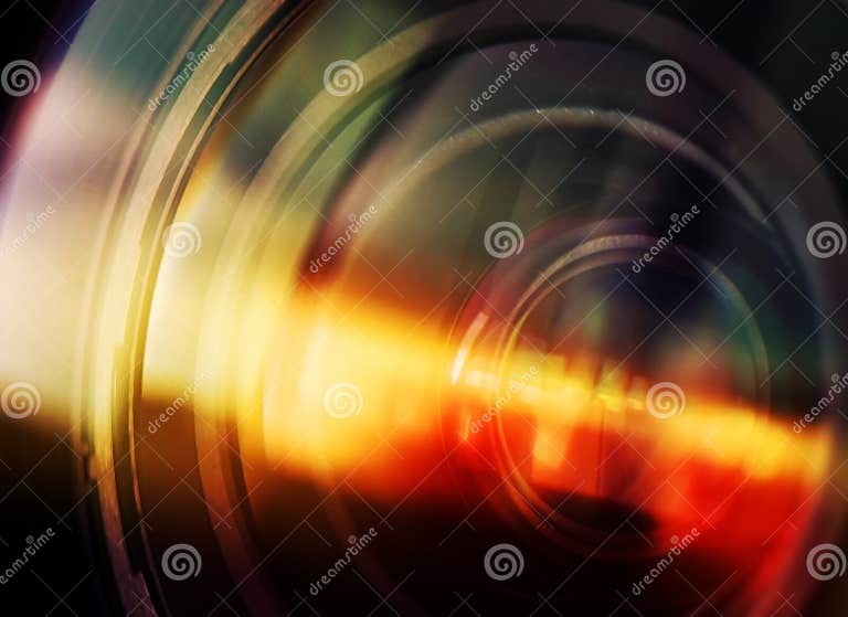 Macro Shot of Front Element of a Camera Lens Stock Image - Image of ...