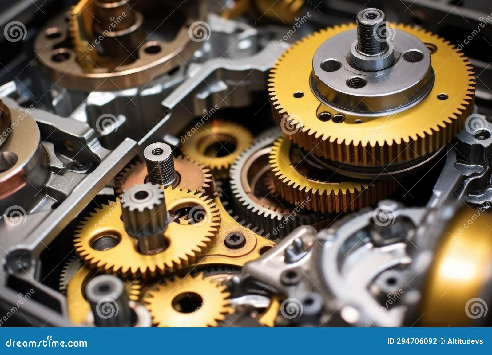 Macro Shot of a Gearboxs Internal Parts Stock Photo - Image of gearbox ...