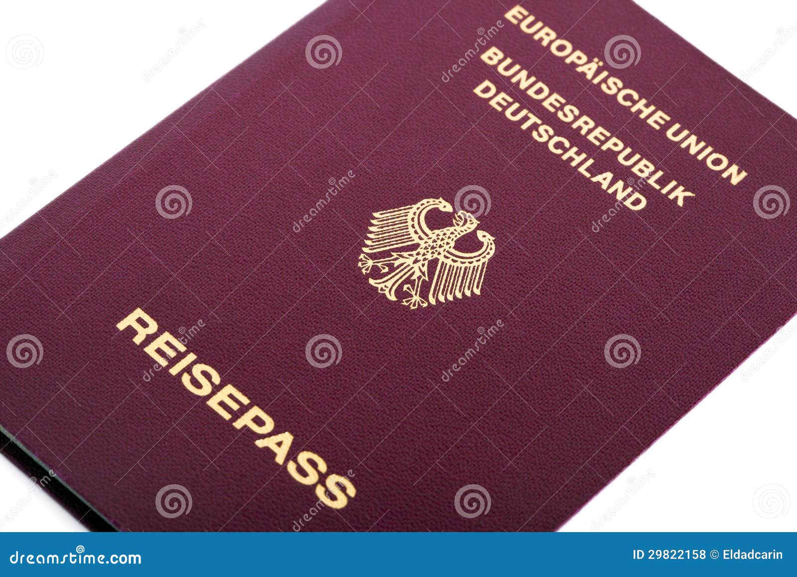 Isolated German Passport stock photo. Image of customs - 29822158