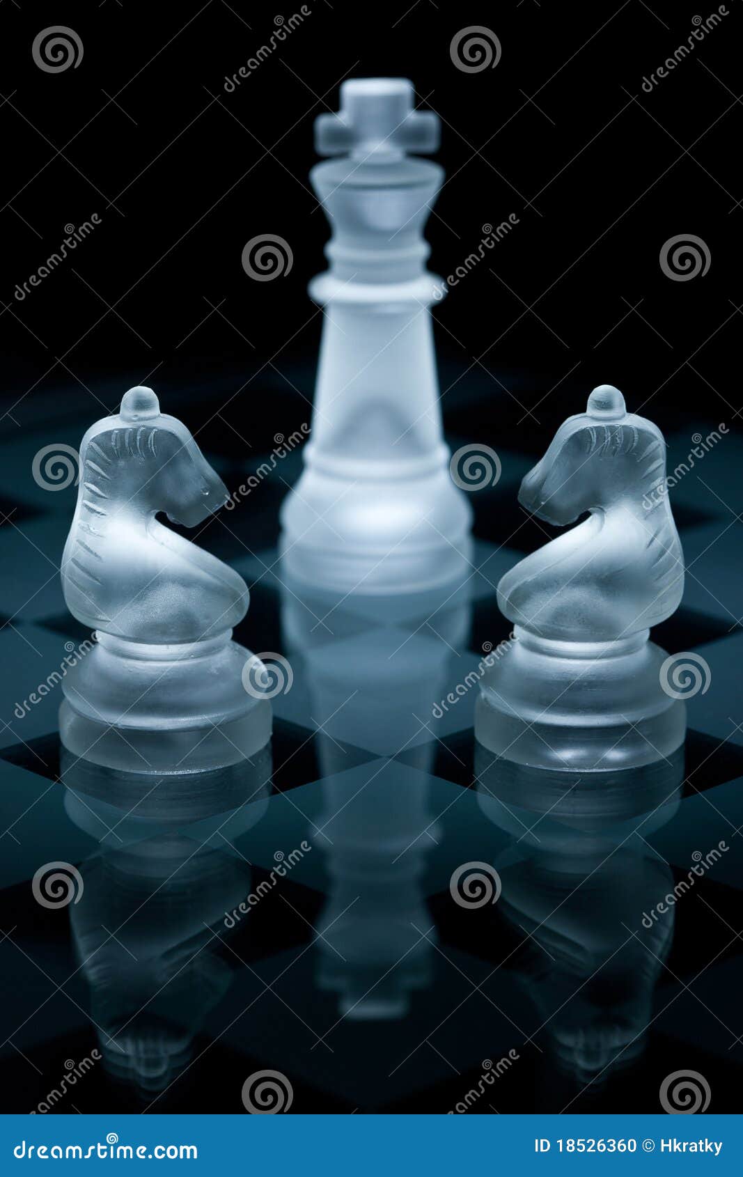 Macro Shot of Glass Chess Set Stock Photo - Image of black, king: 18526360