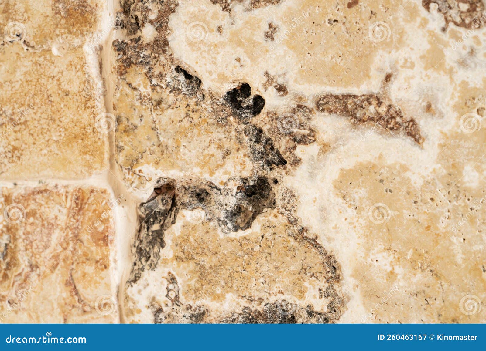 Macro Shot of Granite or Marble Stone Structure with Brown White ...