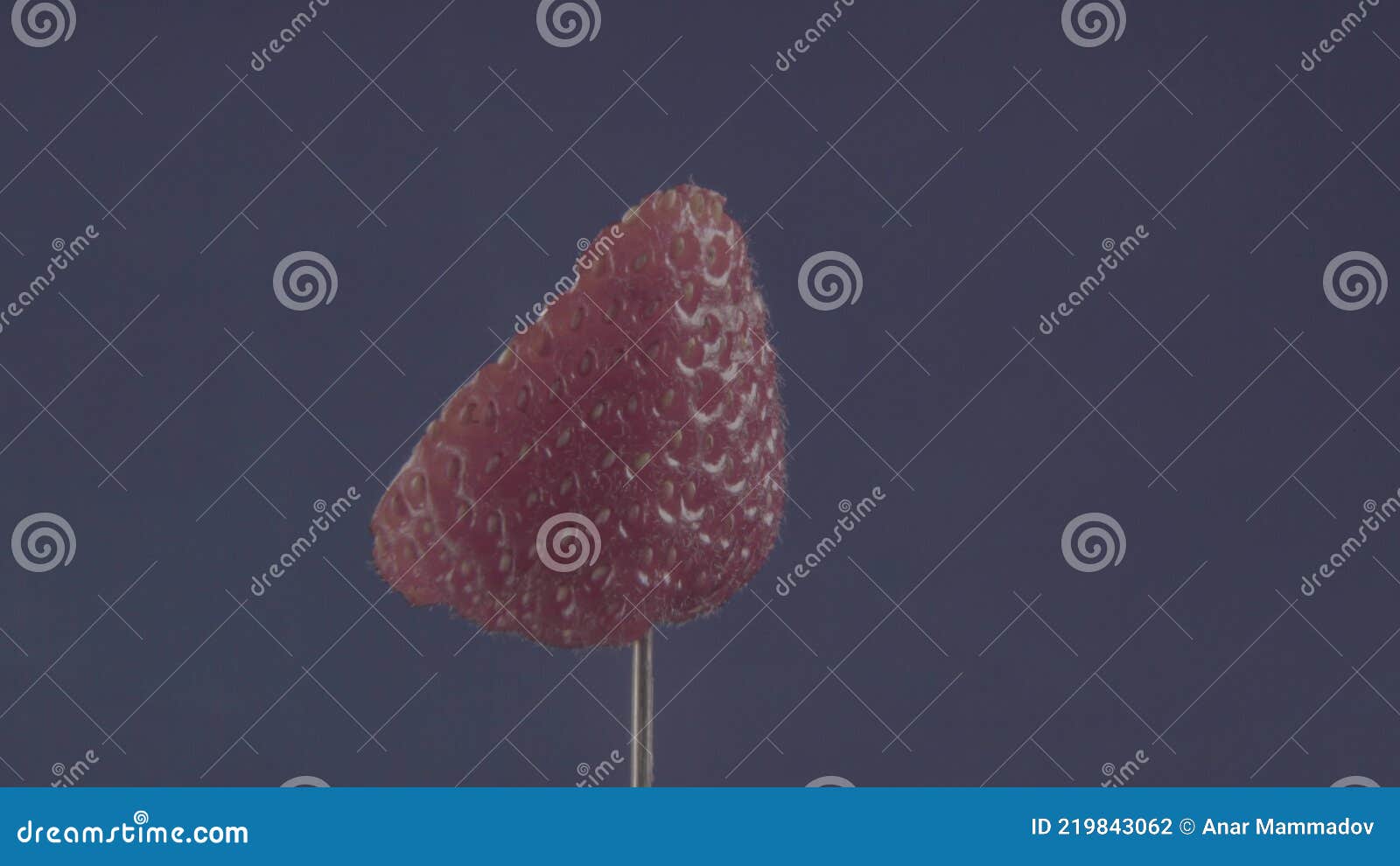 Strawberry Rotating with Loop on Blue Screen for Chroma Key Stock ...