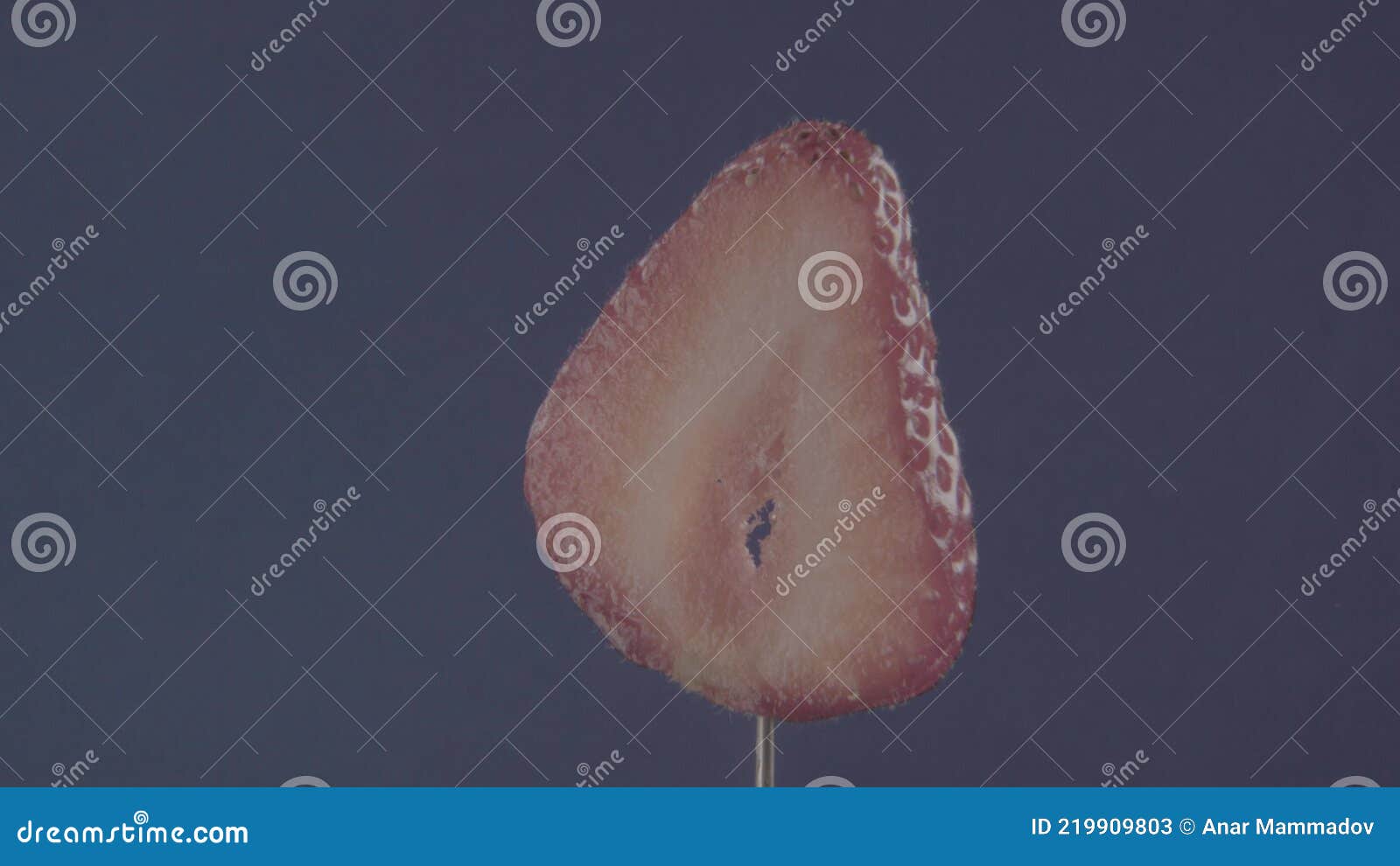 Strawberry Rotating with Loop on Blue Screen for Chroma Key Stock Video ...