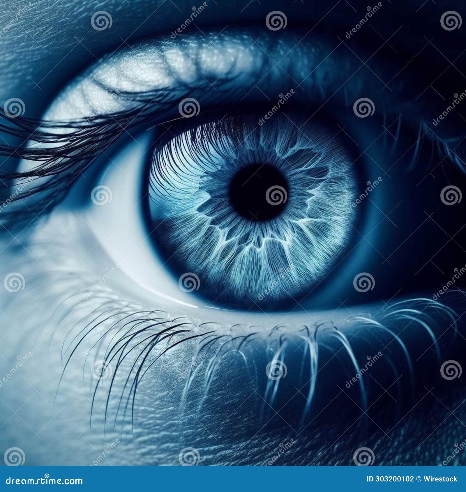 Macro Shot of a Human Eye, with a Focus on the Intricate Details, AI ...