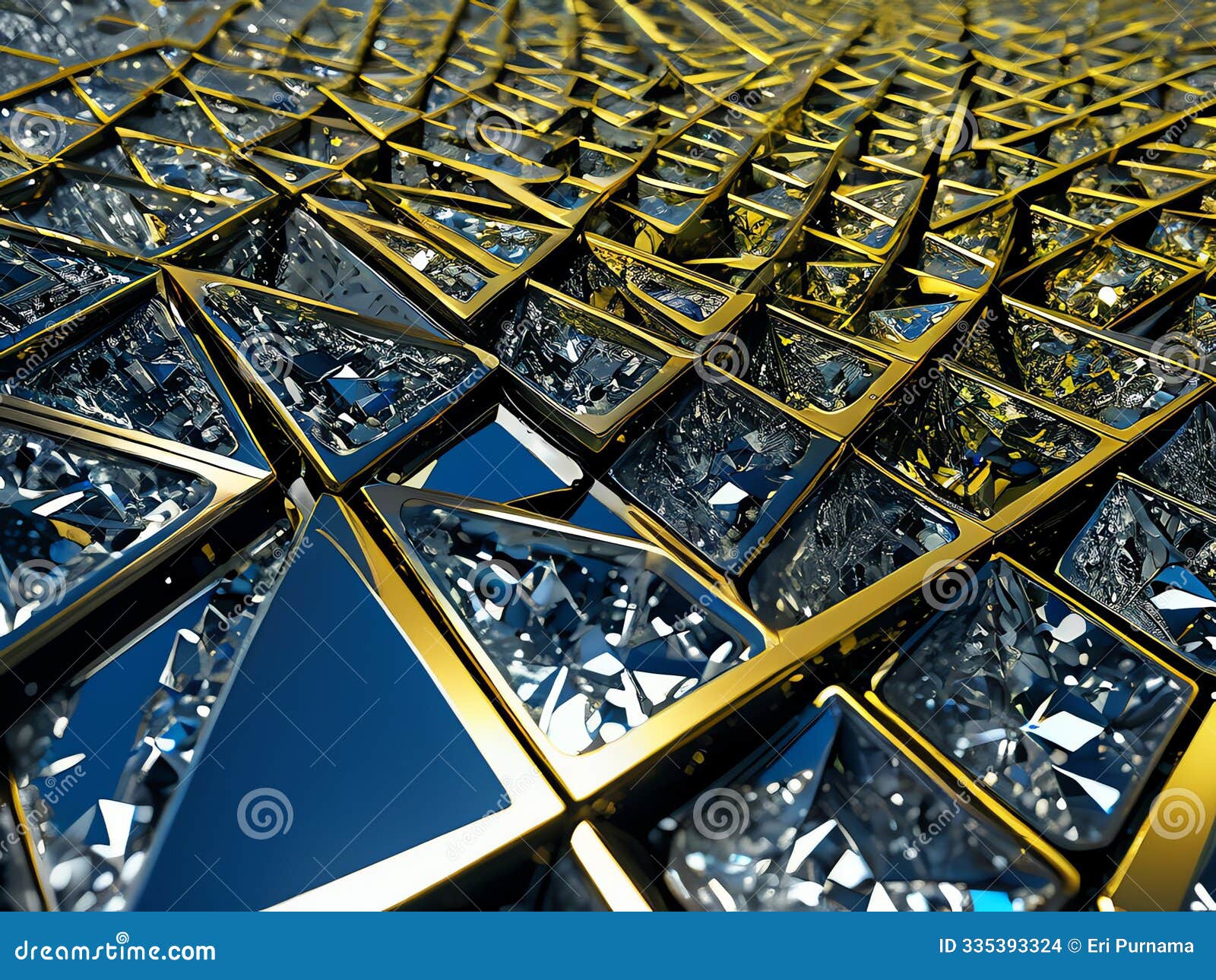 Macro Shot a Hyper Realistic 3d Triangle Stock Illustration ...