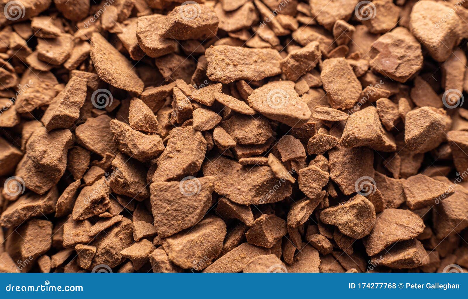 Macro Shot of Instant Coffee Granules Stock Photo - Image of backdrop ...
