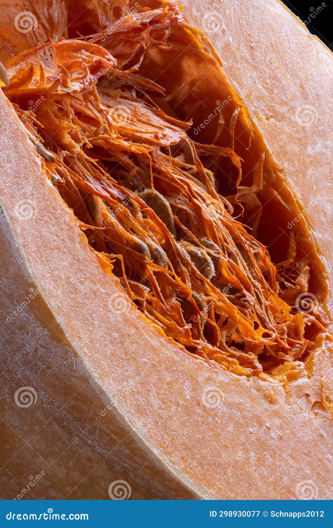 Macro Shot of the Interior of a Pumpkin Stock Image - Image of food ...