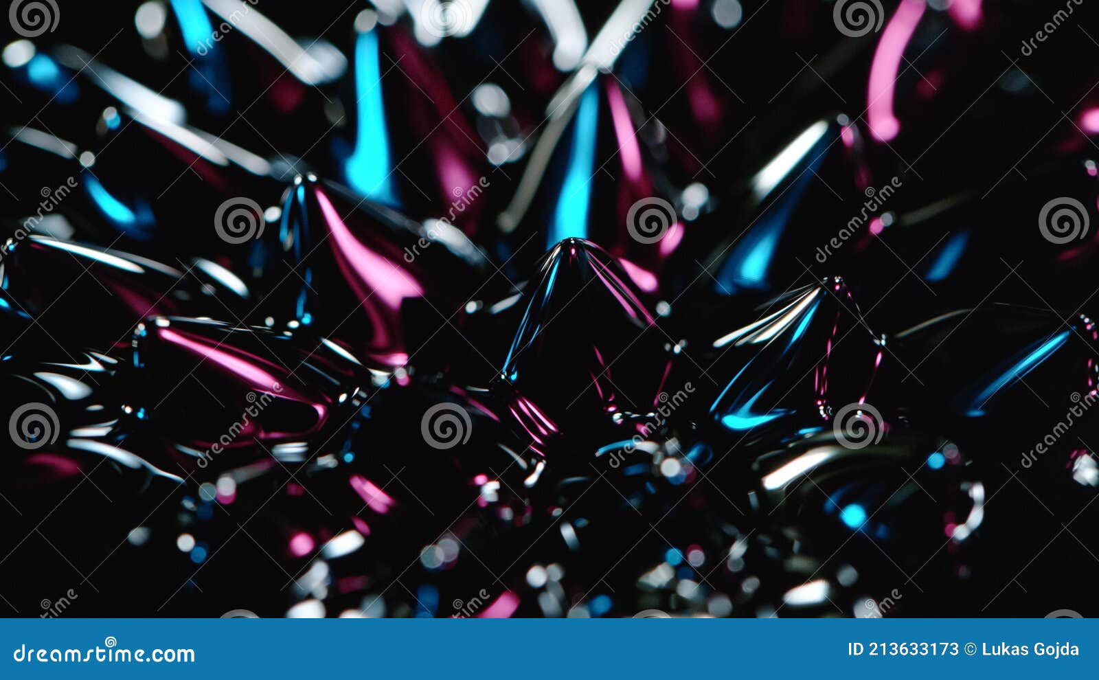 Macro Shot of Magnetic Liquid Stock Image - Image of steel, freeze ...